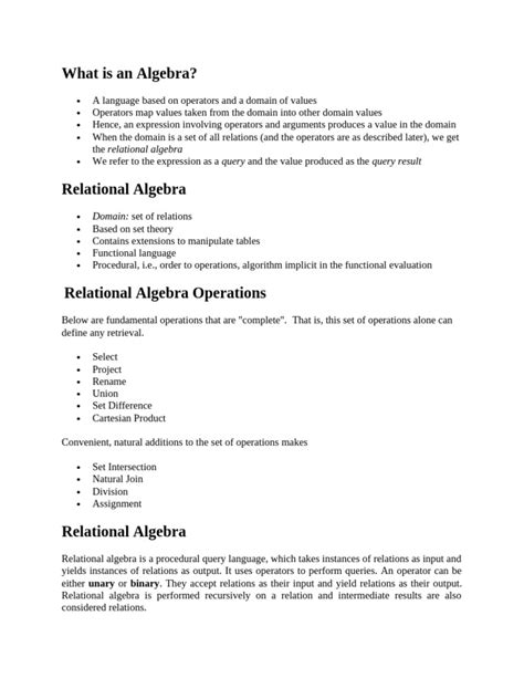 relational algebra pdf relational model mathematical concepts