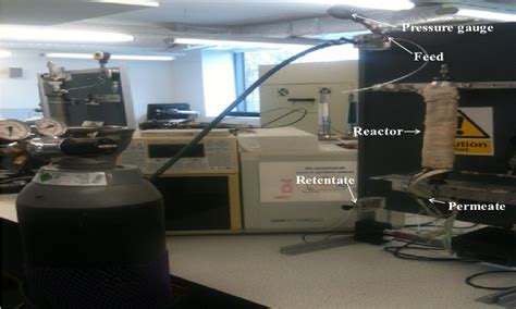 Experimental Arrangement For The Membrane Reactor Download Scientific