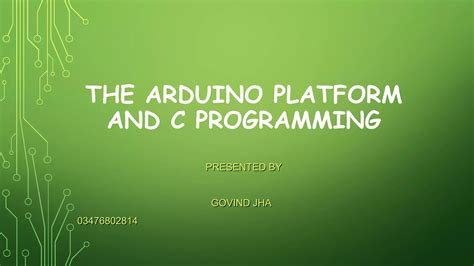 Arduino Platform With C Programming PPT Computer Peripherals Computing