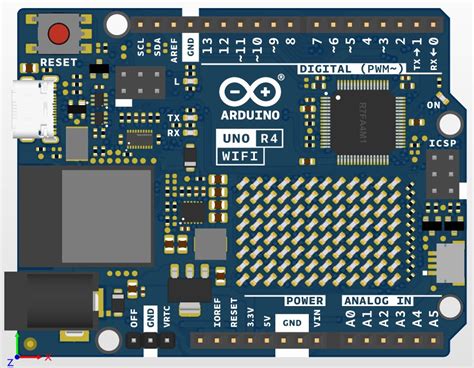 Arduino Uno R4 Wifi模块step模型图纸下载 懒石网
