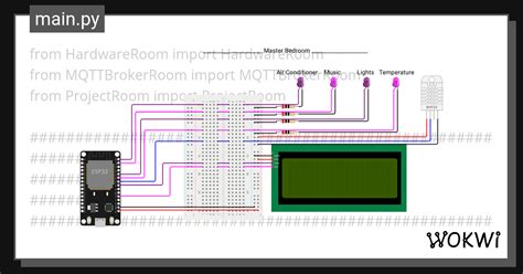 Master Bedroom Iot Project Wokwi Esp32 Stm32 Arduino Simulator