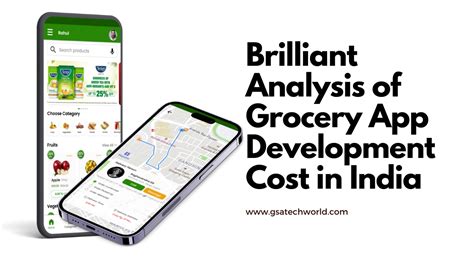 Brilliant Analysis Of Grocery App Development Cost In India Gsa Techworld