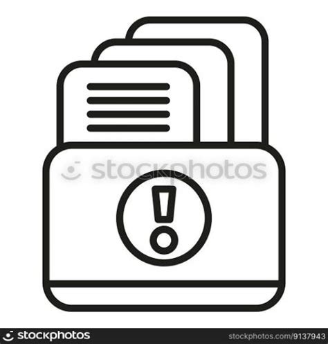 Rush Folder Icon Outline Vector Business Work Computer Service Rush Folder Icon Outline