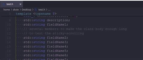 Sticky Scrolling Doesn T Work Well With C Template Class Function Issue Microsoft