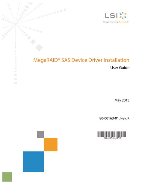 LSI MegaRAID SAS Device Driver User Guide Manualzz