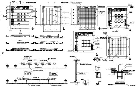 Struts Shade Details D View Drawing Autocad File