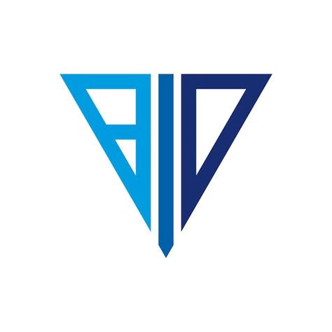 Premium Vector Bid Triangle Initial Logo Design Trendy