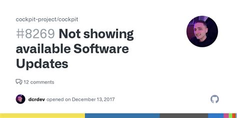 Not Showing Available Software Updates · Issue 8269 · Cockpit Projectcockpit · Github