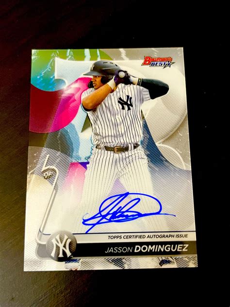 Fs Jasson Dominguez 2020 Bowmans Best On Card Auto 100 Shipped Bmwt