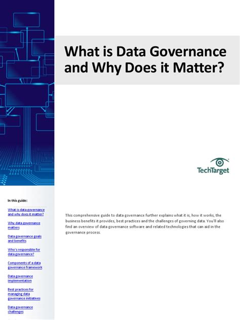 What Is Data Governance And Why Does It Matter Updated Pdf