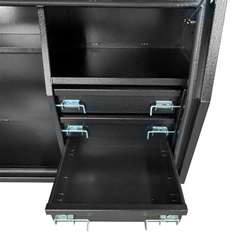 Aluminium Built In 3 Drawers 2400 X 600 X 820mm Black Ozy Toolbox