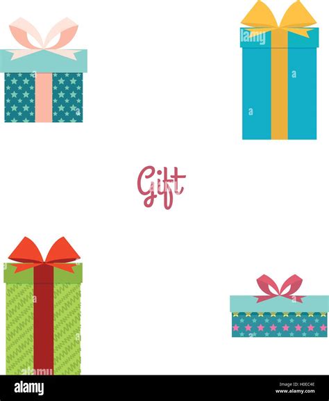 Cute Present Objects Stock Vector Image And Art Alamy