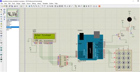 Countdown Timer Using Arduino Lcd 16x2 I2c And 4x3 Keypad