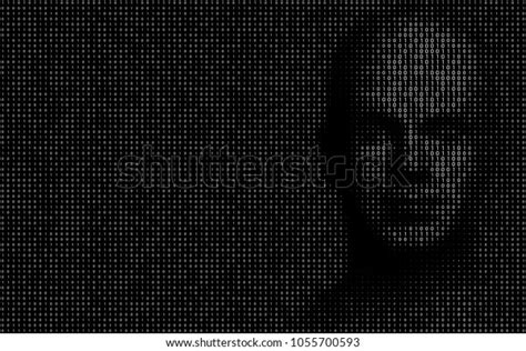 Vector Illustration Binary Code Numbers Composing Stock Vector Royalty Free 1055700593