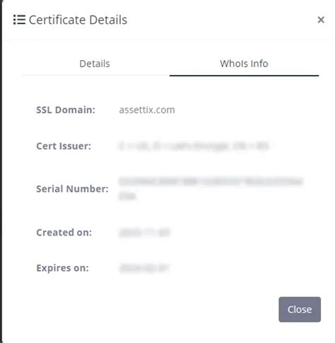 Ssl Certificate Management Asset Management Software Help Center