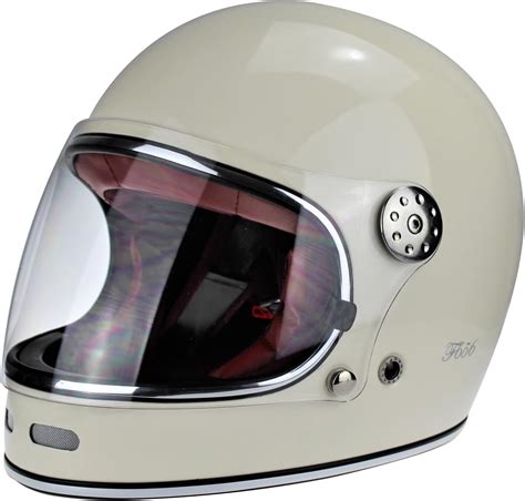 F656 Vintage Retro Full Face Motorcycle Helmets Fibreglass Motorbike