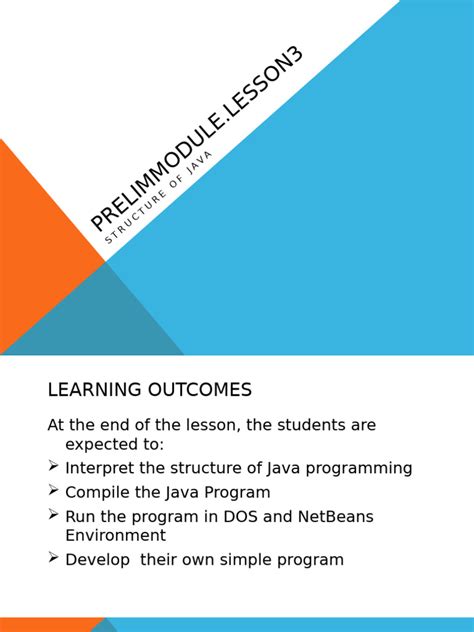 Prelimmodule Lesson3 Pdf Method Computer Programming Java Programming Language
