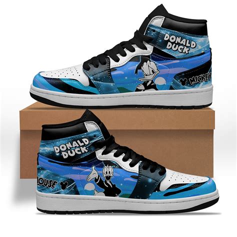 Donald Duck Silhouette Shoes Custom For Fans Sneakers Fandom T