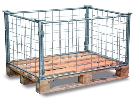 Pallet Attachment Galvanized Foldable Stackable Fintabo®