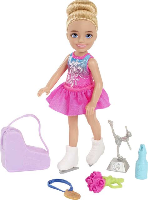 Barbie Chelsea Can Be Ice Skater Small Doll And 6 Accessories Blonde In