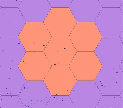 Qgis How To Count Points Within Adjoining Hex Grid Cells