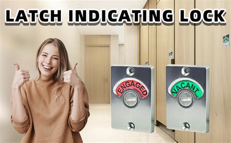 5pcs Latch Indicating Lock Vacant Occupied Bathroom Lock Zinc Alloy
