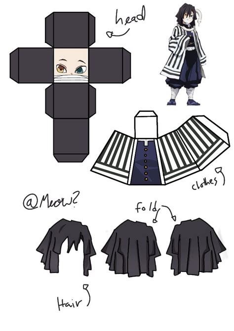 Obanai Paper Dolls Diy Paper Doll Printable Templates Paper Doll