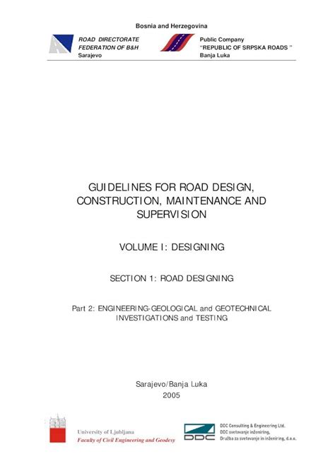 Pdf Guidelines For Road Design Construction · Guidelines For Road Design Engineering