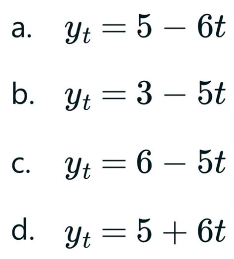 Solved Yt5−6t Yt3−5t Yt6−5t Yt56t