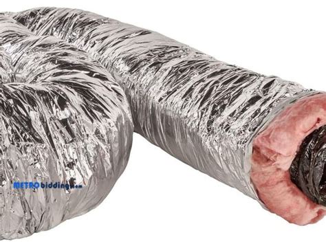 Lot 88 496004 Gaf Master Flow 4 X 12 Insulated Flexble Duct With R6