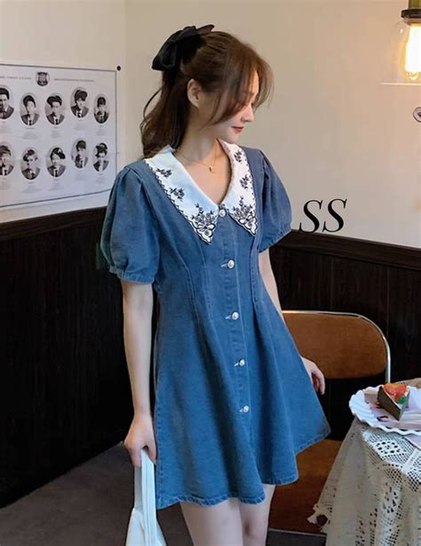 Denim Mini ชุดสไตล์โบฮิเมียน ยิปซี ชนเผ่า และผ้าไทย