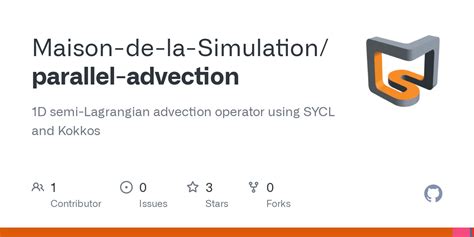 Github Maison De La Simulationparallel Advection 1d Advection