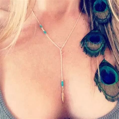 Jewelry Gold Filled Leaf Turquoise Bead Necklace Poshmark
