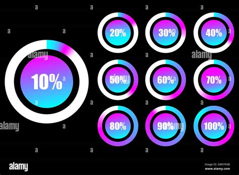 Set Of Circular Progress Bar Icons Timer Icon Good For Download