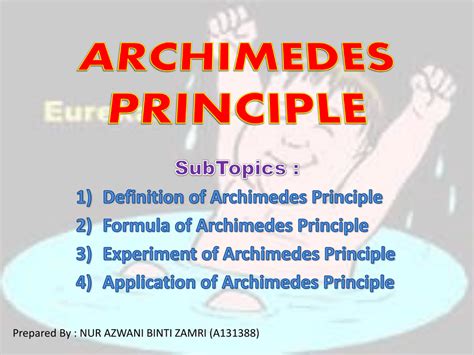 By Archimedes Principle