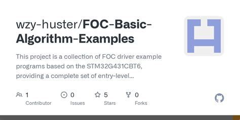 Foc Basic Algorithm Examplesreadmemd At Main · Wzy Husterfoc Basic