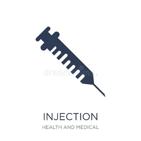 Injection Icon Trendy Flat Vector Injection Icon On White Background From Health And Medical