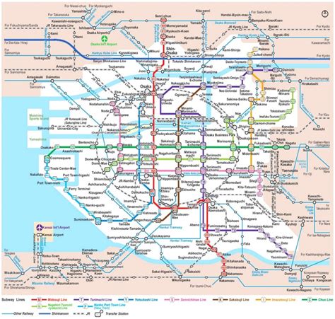 Osaka Rail Map