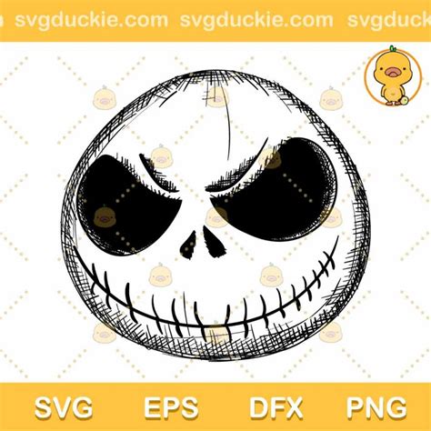 Jack Face Svg Jack Skellington Face Svg Png Dxf Eps