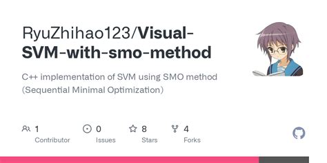 Github Ryuzhihao123visual Svm With Smo Method C Implementation Of Svm Using Smo Method