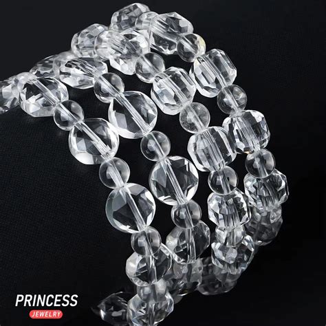 A натуральный белый кристалл кварца гексаграмма куб бусины браслет свободные бусины для