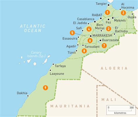 Map Of Morocco Morocco Regions Rough Guides Rough Guides