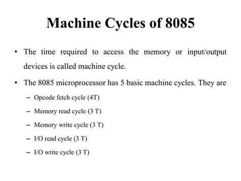timing diagram of 8085 instructions pdf computing technology