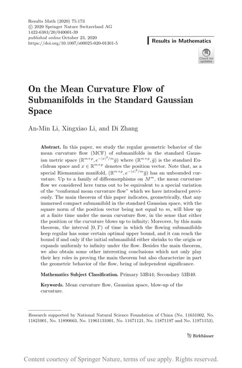 On The Mean Curvature Flow Of Submanifolds In The Standard Gaussian Space