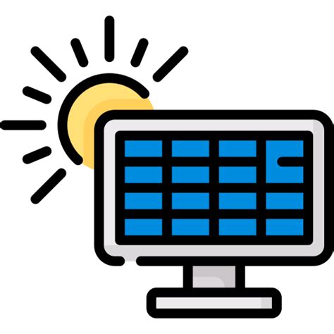 Solar Panel Special Lineal Color Icon