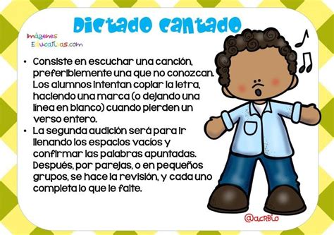 Tipos De Dictados 4 Imagenes Educativas Actividades De