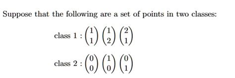 Plot Them And Find The Optimal Separating Line In Matlab Suppose That