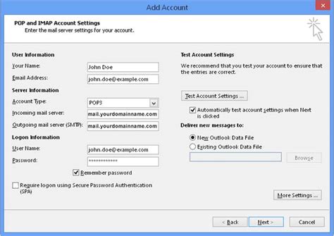 Configuring POP Email In Microsoft Outlook 2016 Globus Digital Marketing