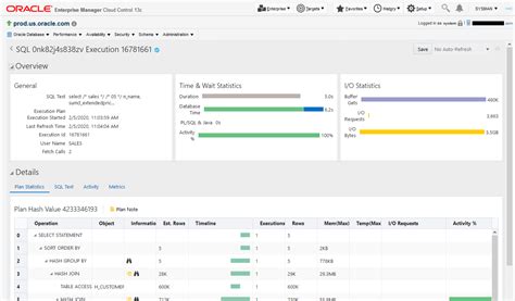Viewing Sql Execution Details For A Composite Database Operation
