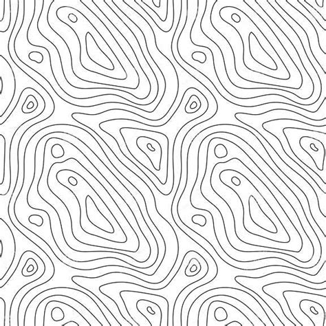 Seamless Topographic Map Texture Line Topography Map Contour Background Geographic Grid
